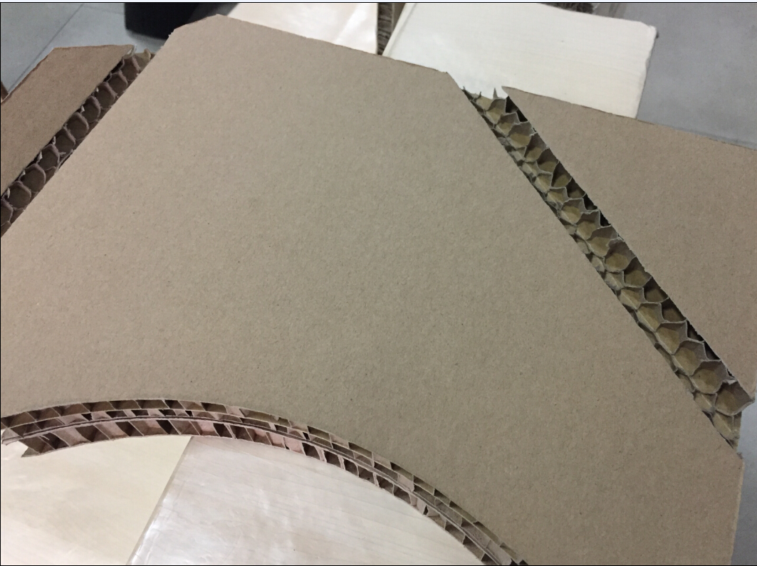 20mm honeycomb reboard v cut plotter machine – corrugated cardboard ...